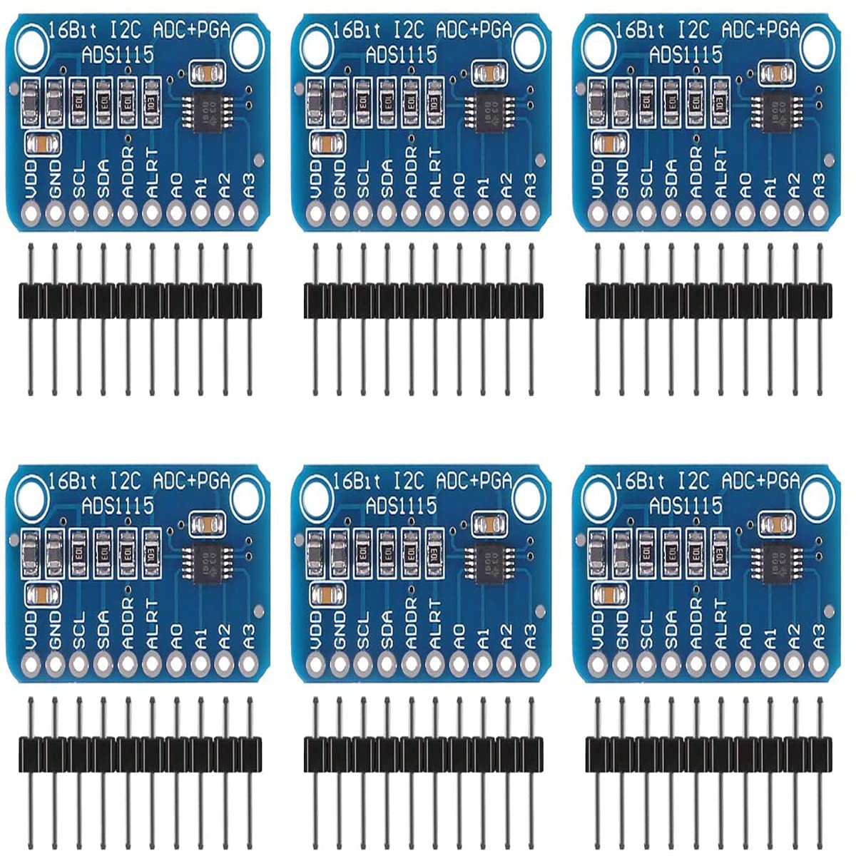 Amazon.com: AOICRIE 6pcs ADS1115 Analog-to-Digital Converter 16 Bit ADC ...