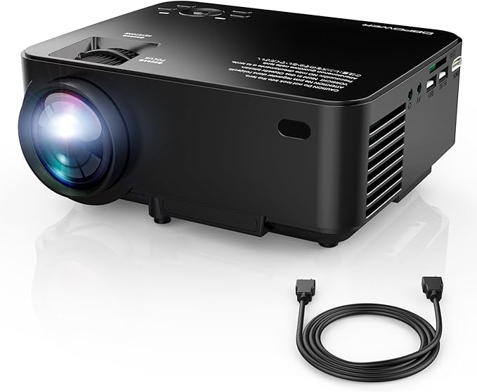 Amazon.com: DBPOWER T20 LCD Mini Movie Projector, Multimedia Home ...