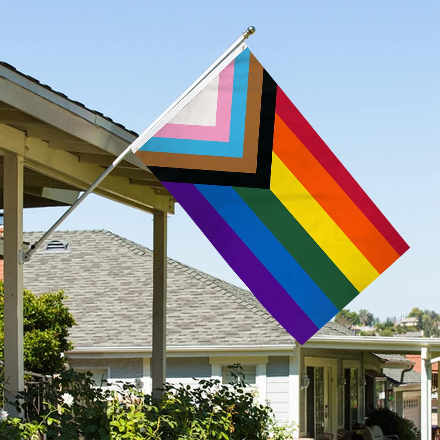 Snapklik.com : Progress Pride Flag 3x5 Double Sided Outdoor Rainbow ...
