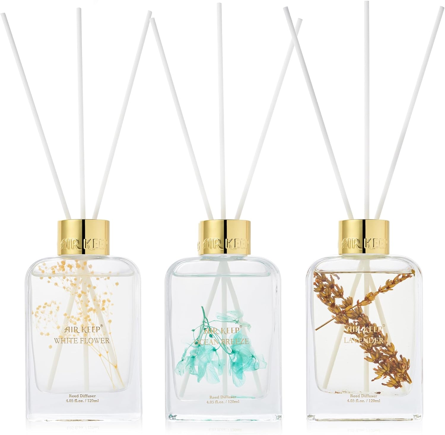 Amazon.com: Airkeep Reed Diffuser Set for Bathroom Air Fresheners ...