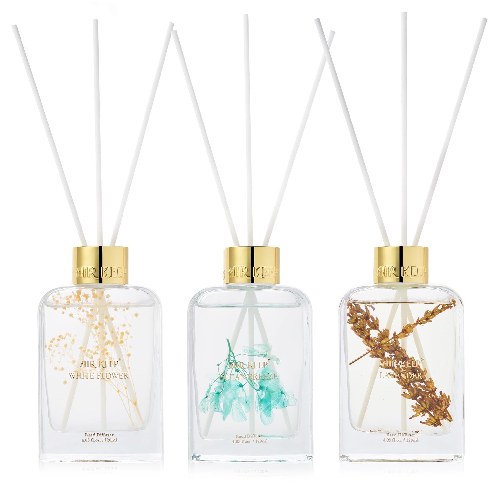 Amazon.com: Airkeep Reed Diffuser Set for Bathroom Air Fresheners ...