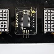 Amazon.com: KEYESTUDIO 3Pcs I2C Interface 8X8 LED Dot Matrix Display Module Kit for Arduino ...