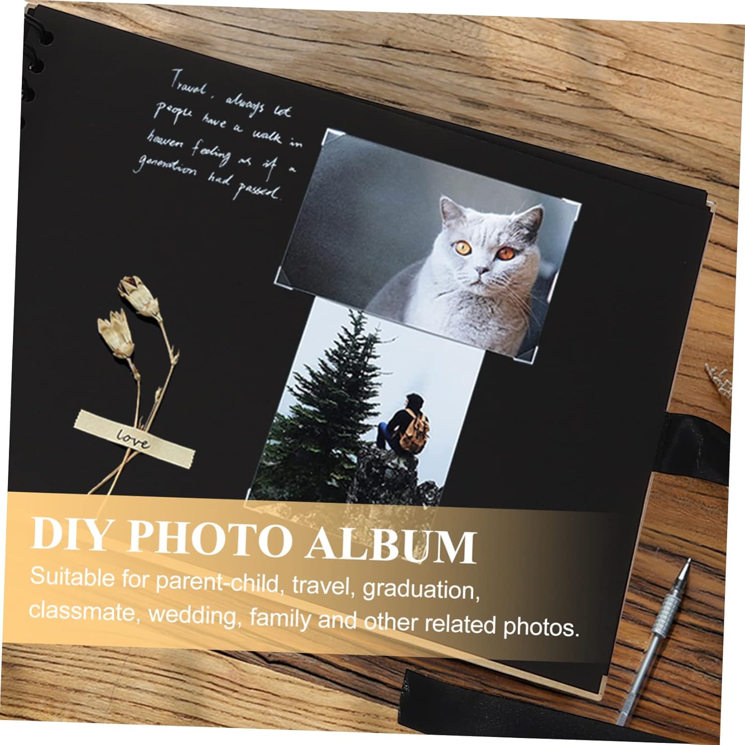 LIFKICH 1pc DIY Photo Album Bags Homemade Photo Album Couples Scrapbook ...