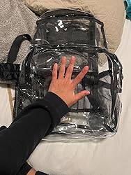 Amazon.com | Amazon Basics Transparent School Backpack, With Water ...