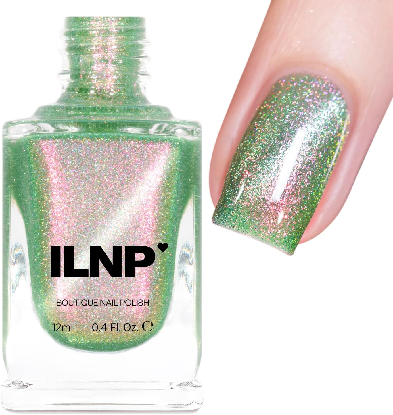 Amazon.com : ILNP Power Surge - Lively Green Magnetic Shimmer Nail ...