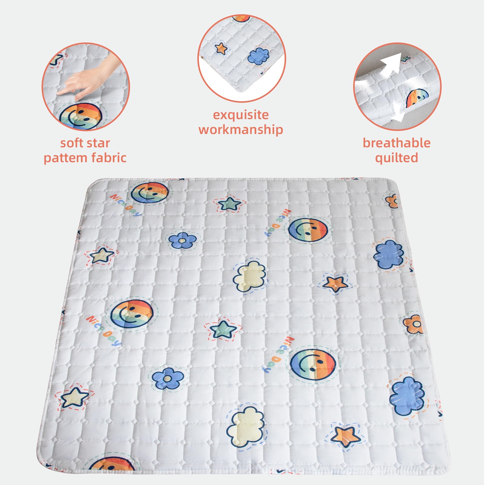 Padded Mat for Kids Play Tent Non-Slip Baby Activity Rug Mat Teepee ...