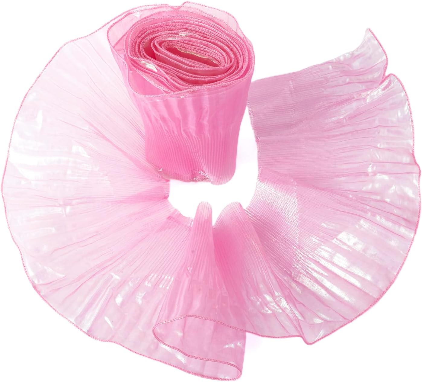 Amazon.com: Organza Ruffled Ribbons 5 Yards Ruffle Pleated Chiffon ...