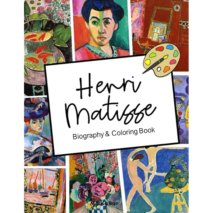Buy Henri Matisse Coloring Book: Matisse Biography and Coloring Book of ...