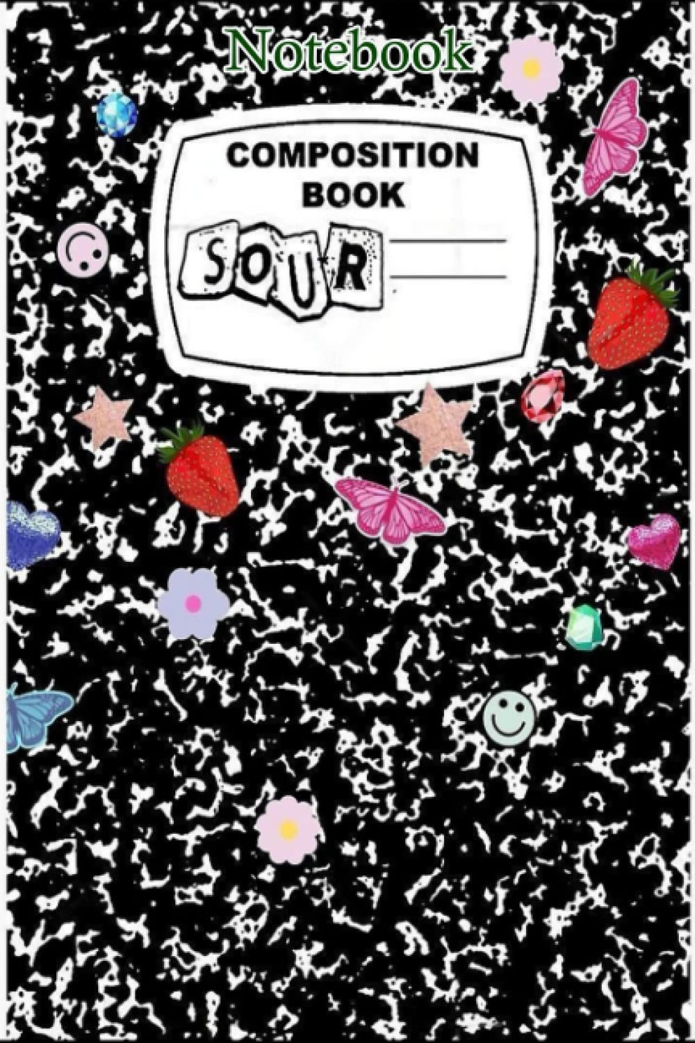 Sour Composition Notebook: 6"x9" inches journal with 110 white lined ...