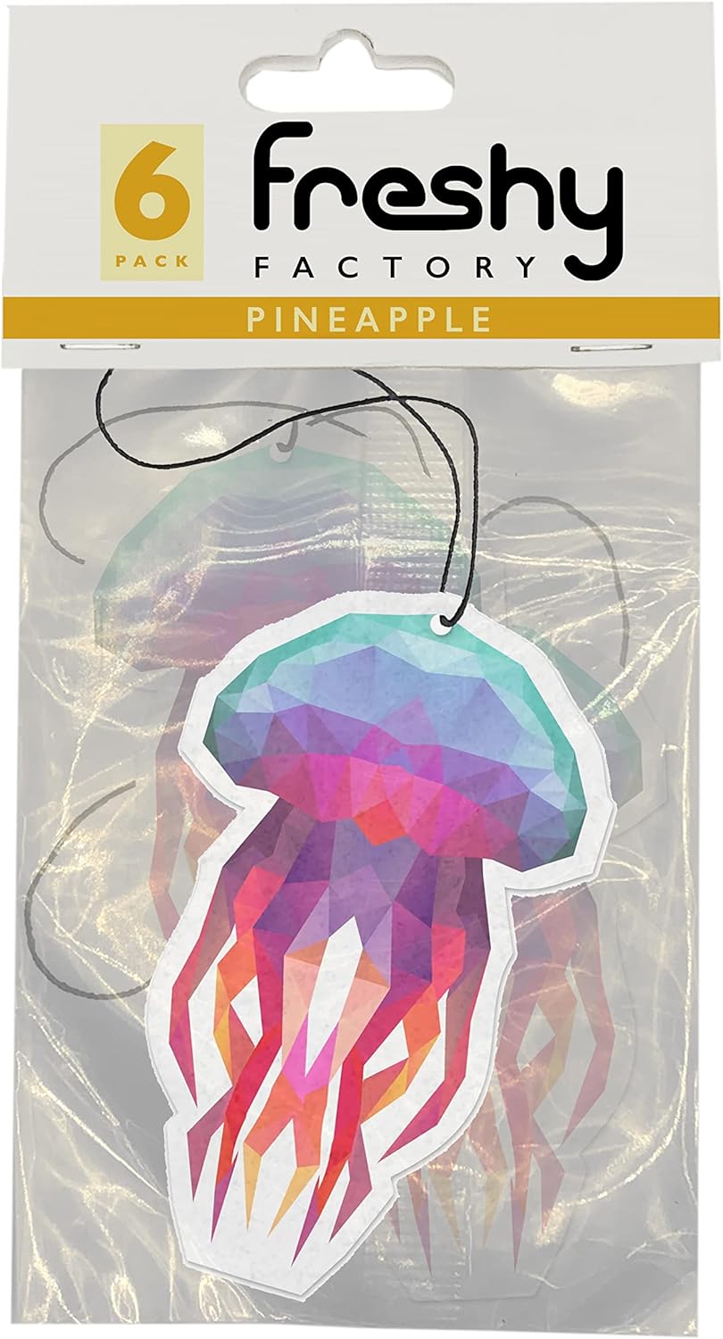 Amazon.com: Jellyfish Car Air Freshener Pineapple Scent Freshy Factory ...