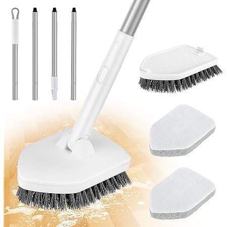 3-in-1 Shower Cleaning Brush, Multifunctional Bathroom Brush, 180 ...