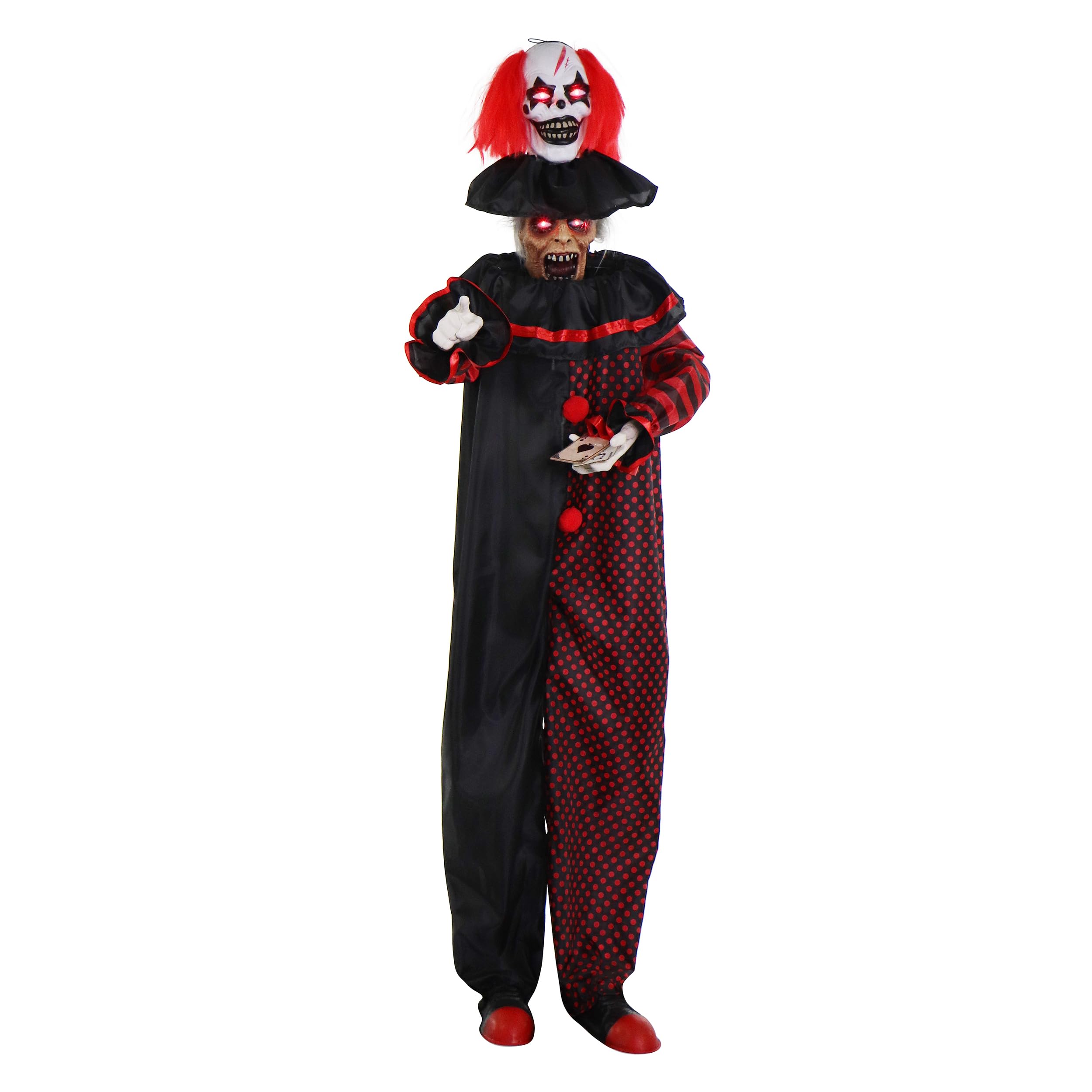 Amazon.com: Haunted Hill Farm Pop-Up Two-Headed Clown Halloween ...