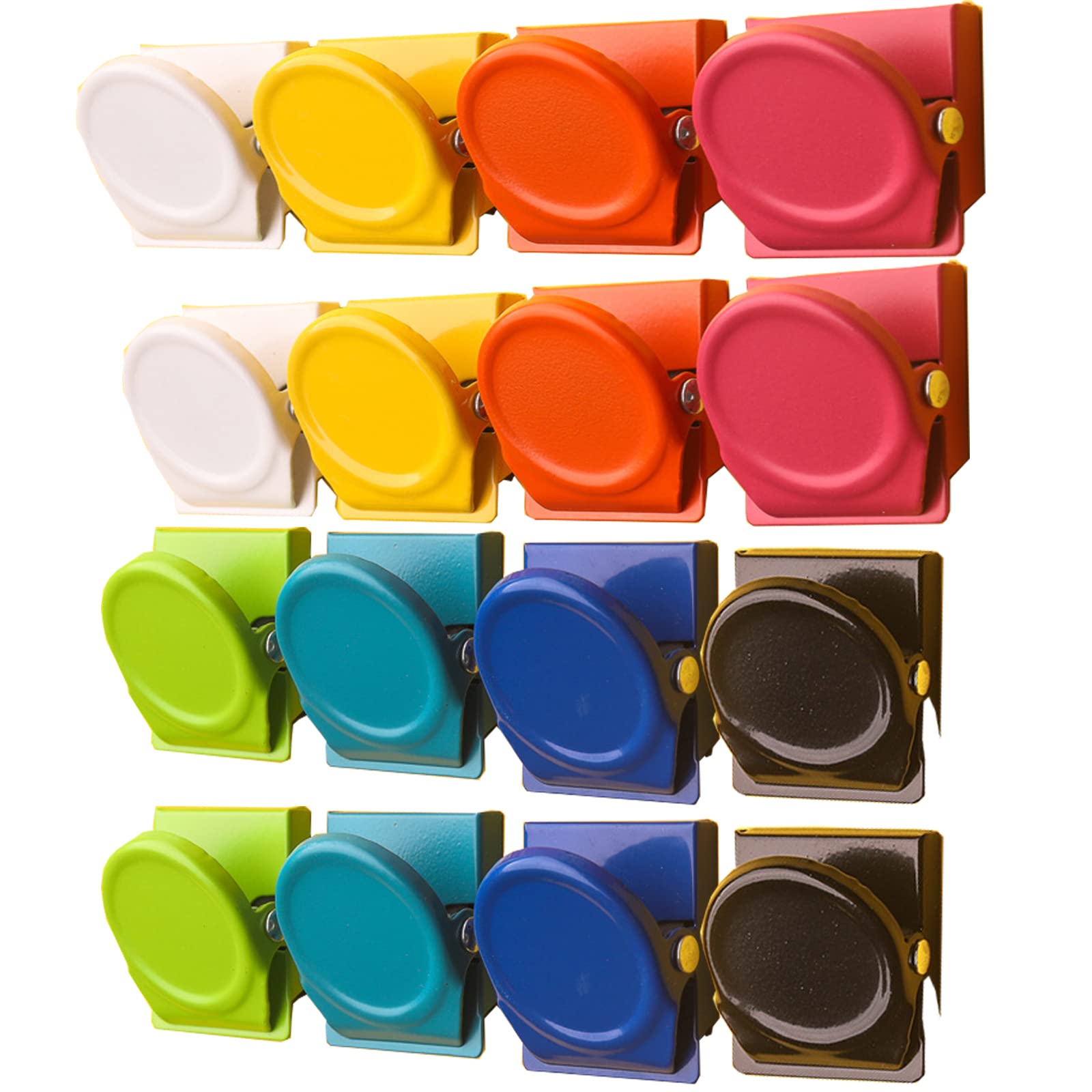 16Piece Magnetic Metal Clips,Refrigerator Magnets Clips Whiteboard Wall ...