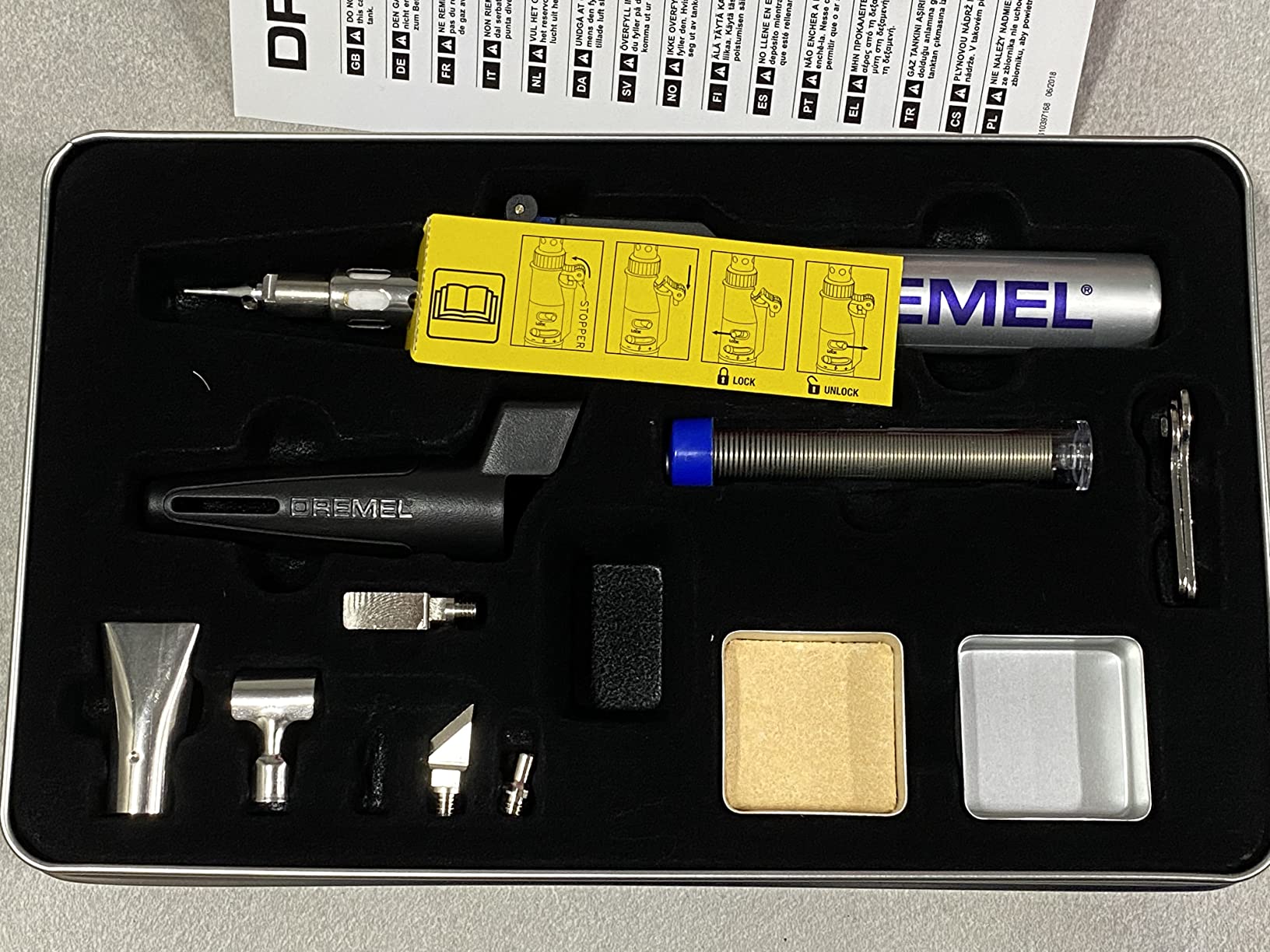 Dremel Versatip 2000 Butane Gas Soldering Iron Kit (With 6 ...