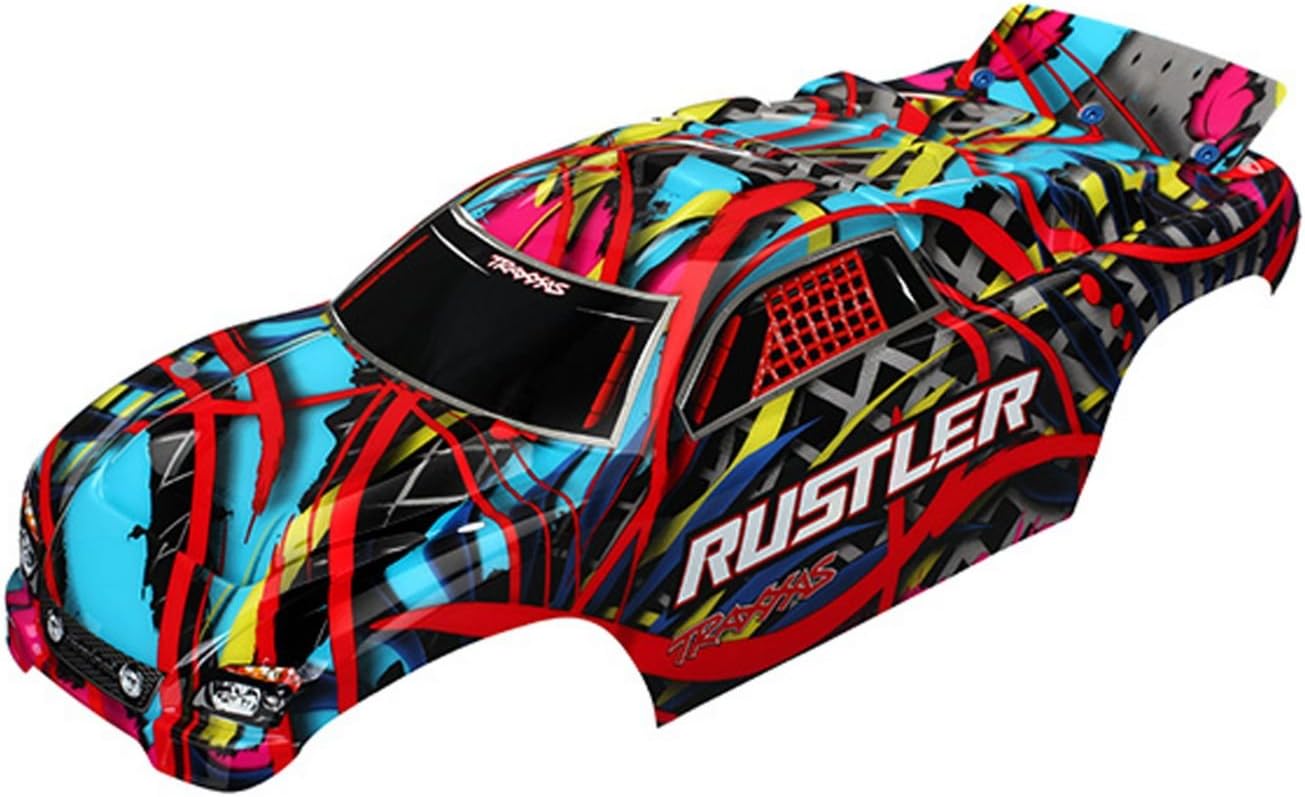 Amazon.com: Traxxas Body Rustler Hawaiian GFX (Painted w Decals) : Toys ...