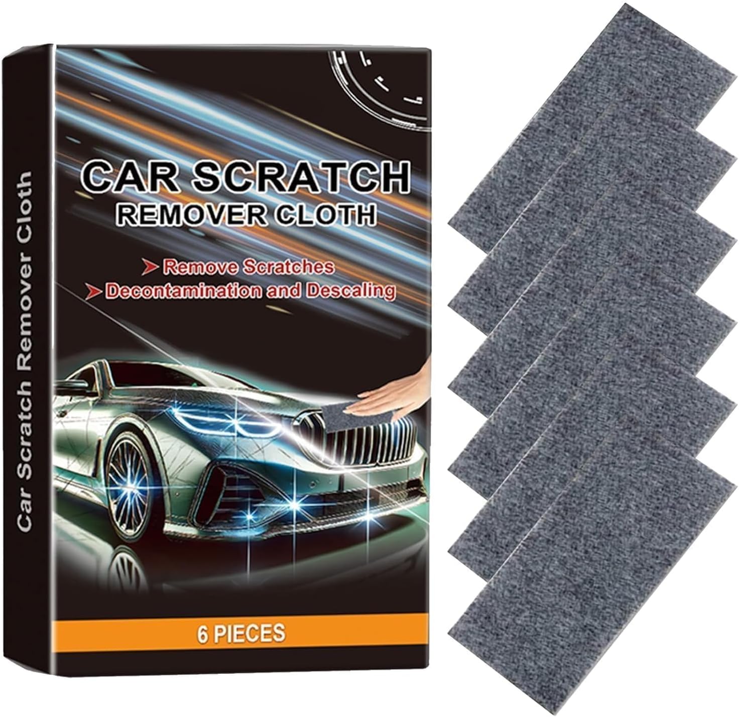 Nano Sparkle Cloth for Car Scratches,6 Pack Nano Magic Cloth Scratch ...