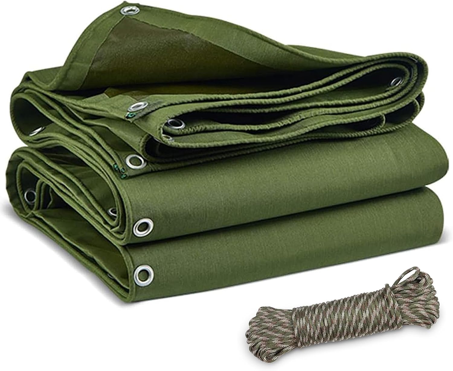 Youngly Heavy Duty Canvas Tarp Tarpaulin Waterproof Dustproof Canopy ...