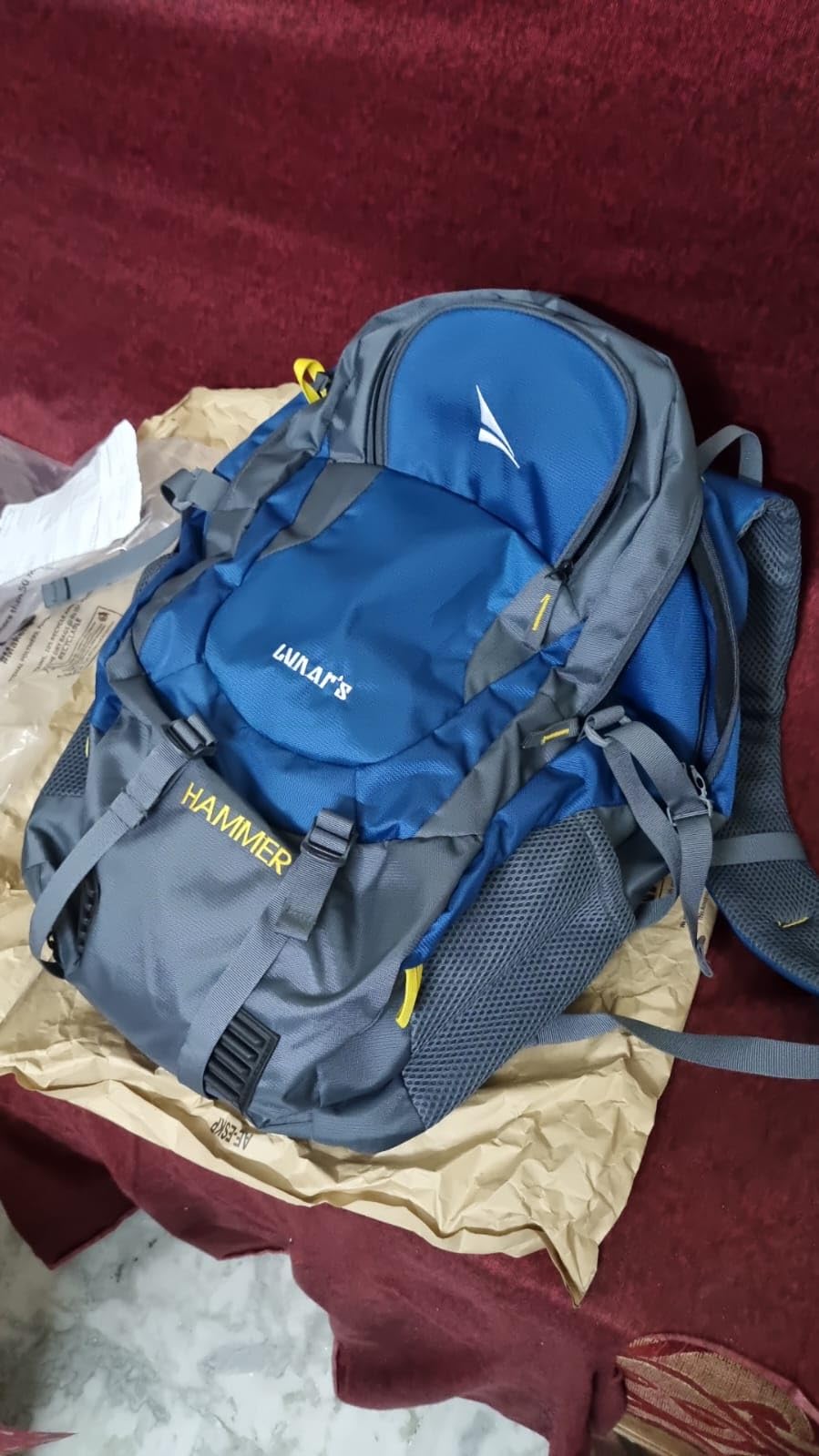 Buy Lunar's Hammer Laptop Bag for Men, Black | 50L Water Resistant ...