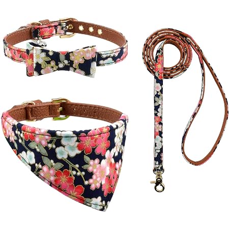 Amazon.com : Kwan Dog Cat Small Puppy Harness Collar Leash Traction Kit ...