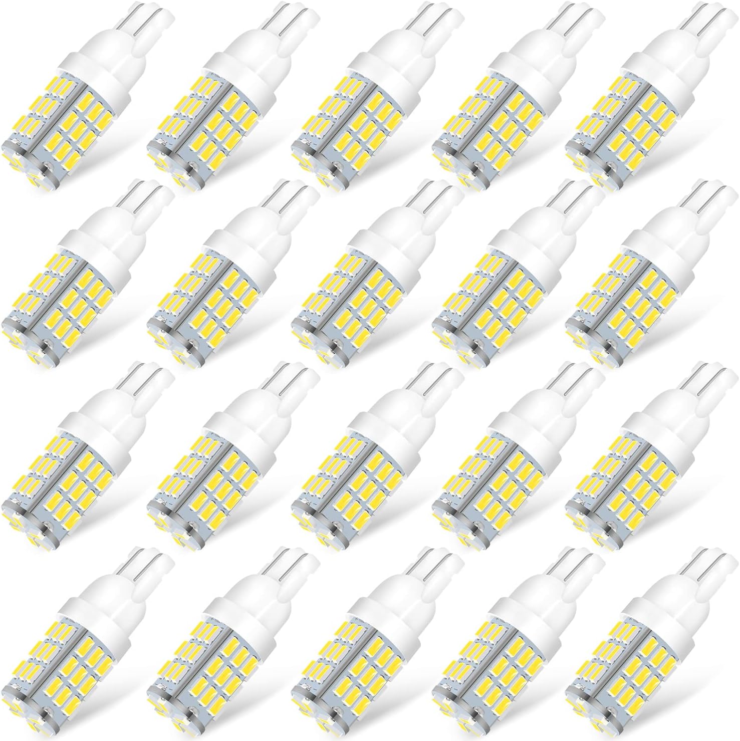 Amazon.com: RVBULBZL T10 921 194 168 LED Bulbs Xenon White 20-Packs ...