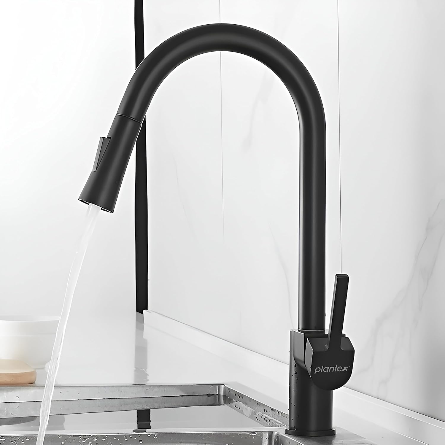 Plantex Designer Brass Single Handle 360 Degree Swivel High Arc Pull ...