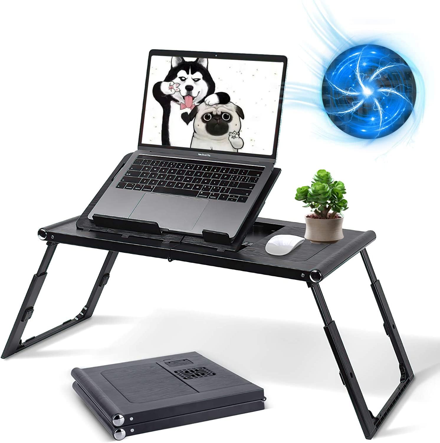 Amazon.com: Moclever Laptop Stand for Bed-Multi-Functional Laptop Bed ...