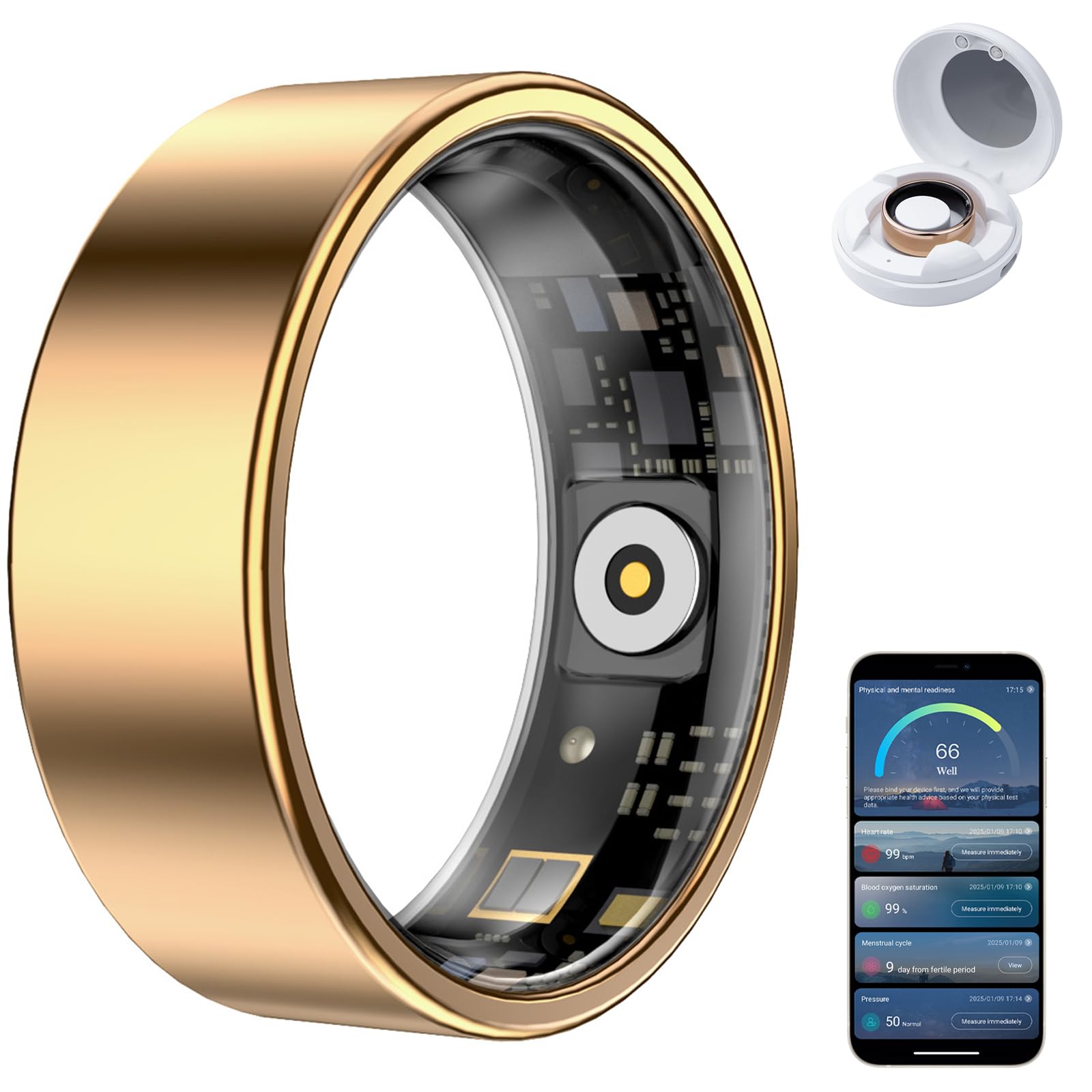 Smart Ring 2.0, Size First, Health Ring No App Subscription, Women’s ...