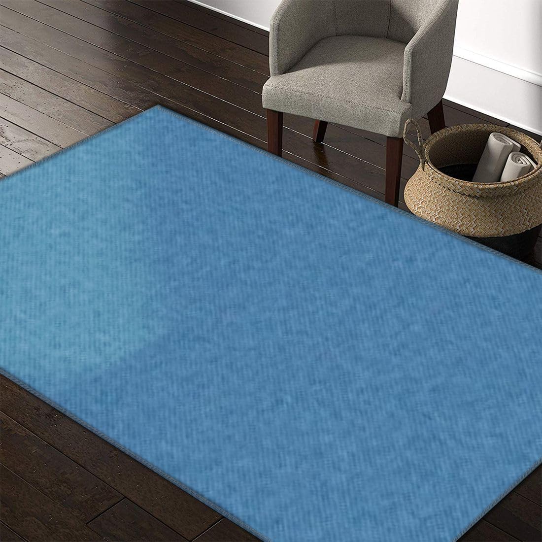 Amazon.com: Area Rug Background Blue Jeans Denim Texture 3D Rugs Non ...