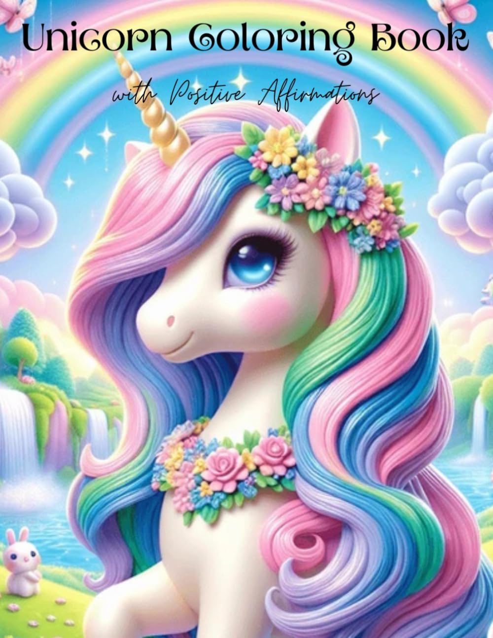 Unicorn Coloring Book with Positive Affirmations: Wardwell, Kat ...