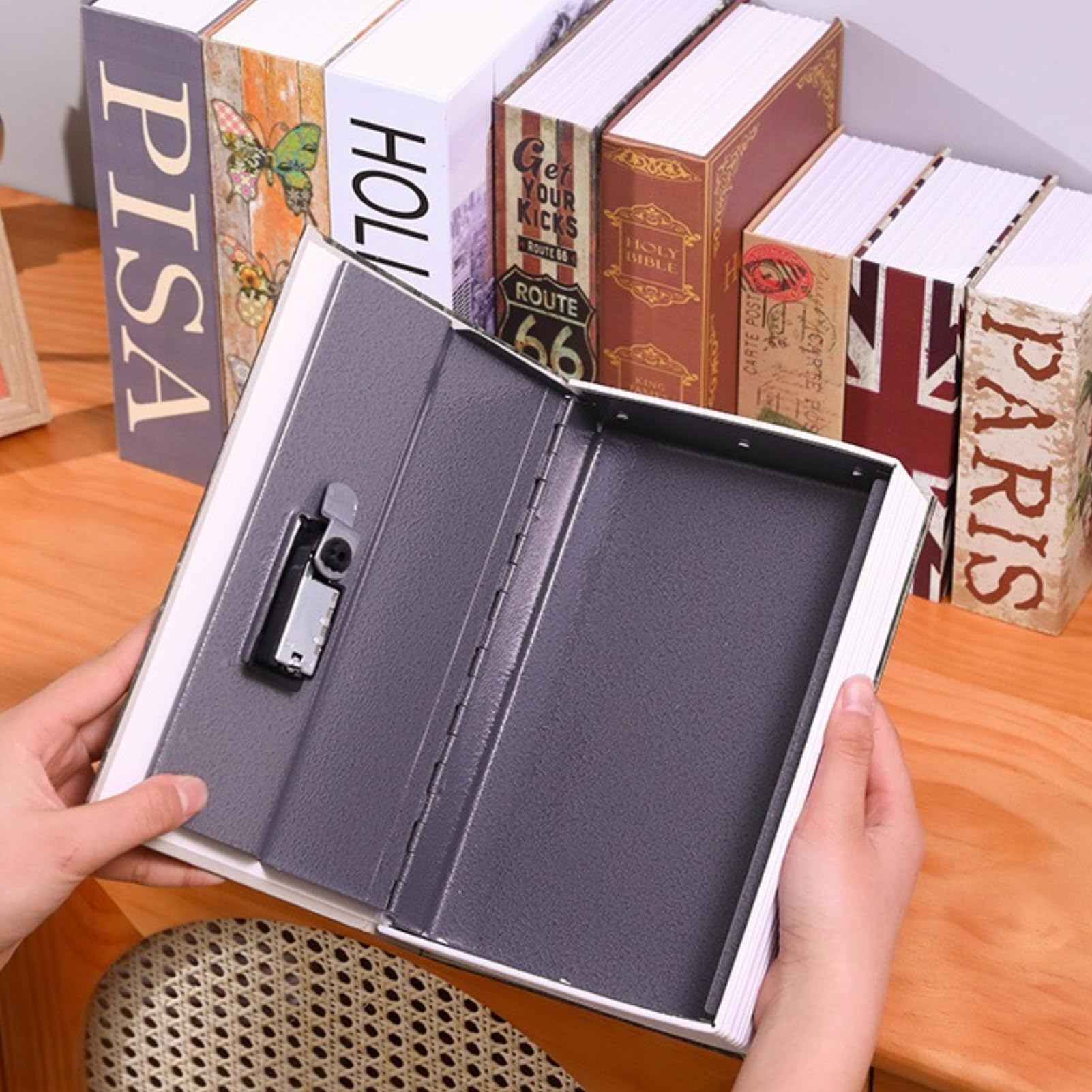 Book Safe With Combination Lock Eawfgtuw Secret , Discreet Storage Box ...