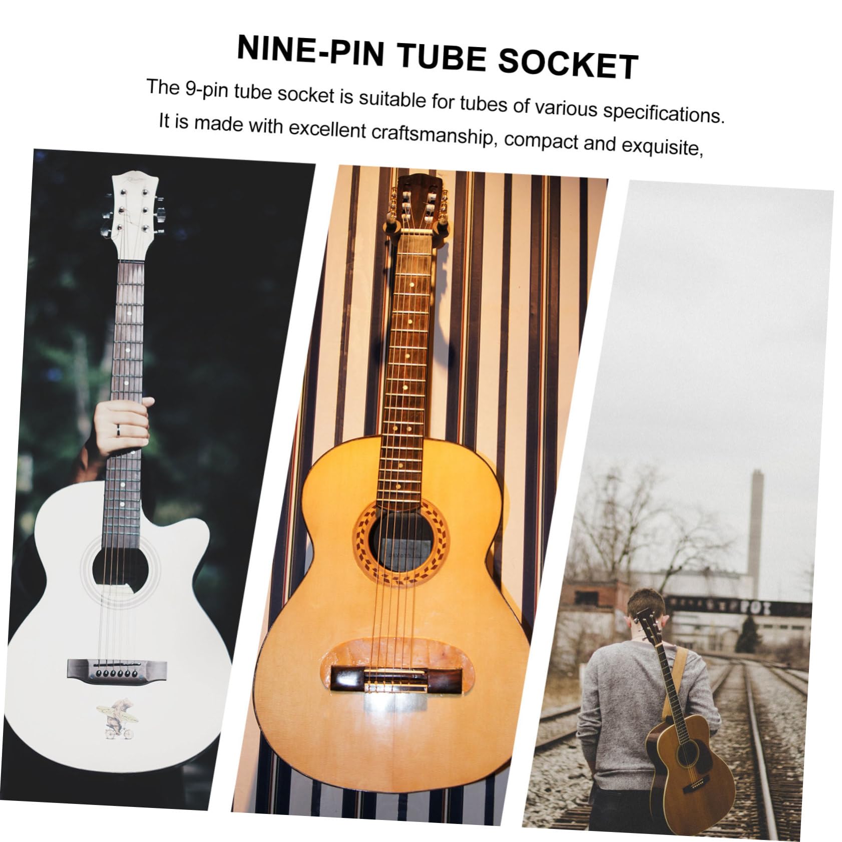 Snapklik.com : 4pcs Nine-pin Tube Holder Vacuum Tube Plated 9- Pin ...