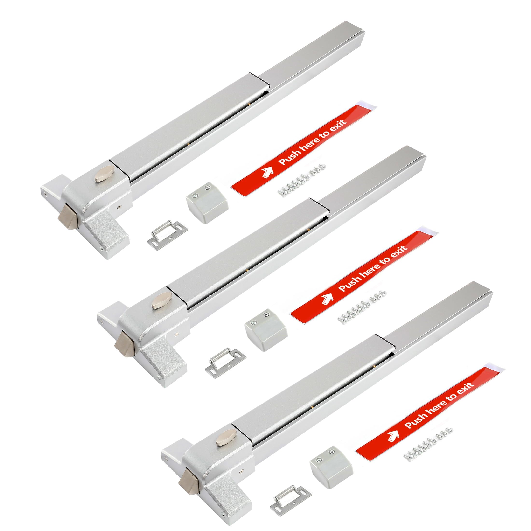 PARTOL Door Push Bar Panic Exit Device Stainless Steel Commercial ...