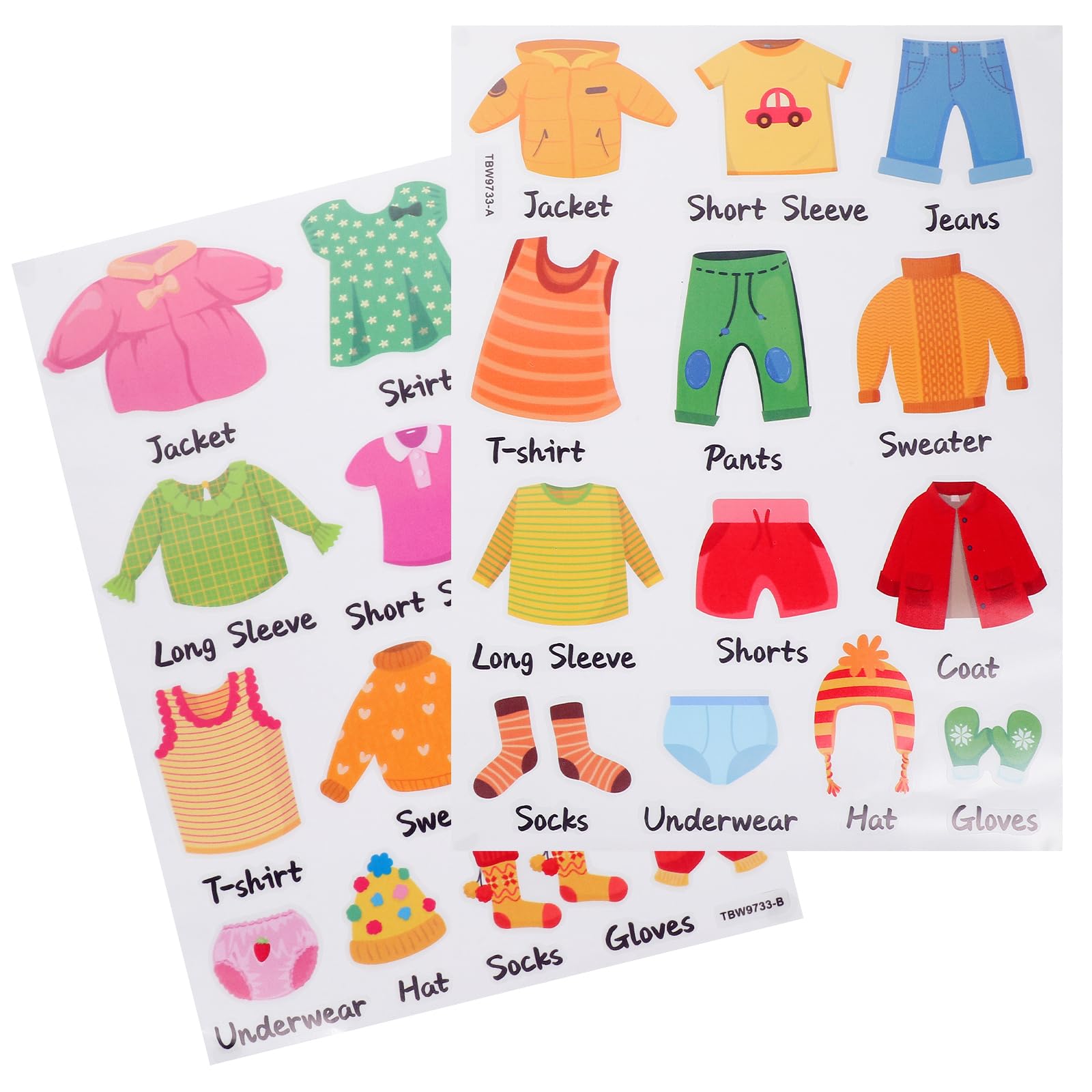 Amazon.com: Gadpiparty Dresser Clothing Decals Clothing Sort Wall ...