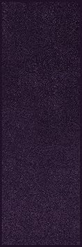 Amazon.com: Home Queen Solid Color Custom Size Runner Area Rug Purple ...