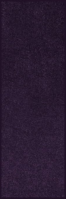 Amazon.com: Home Queen Solid Color Custom Size Runner Area Rug Purple ...