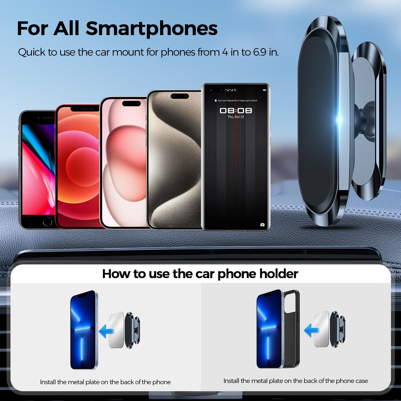 Sticky Phone Holder For Carnull
