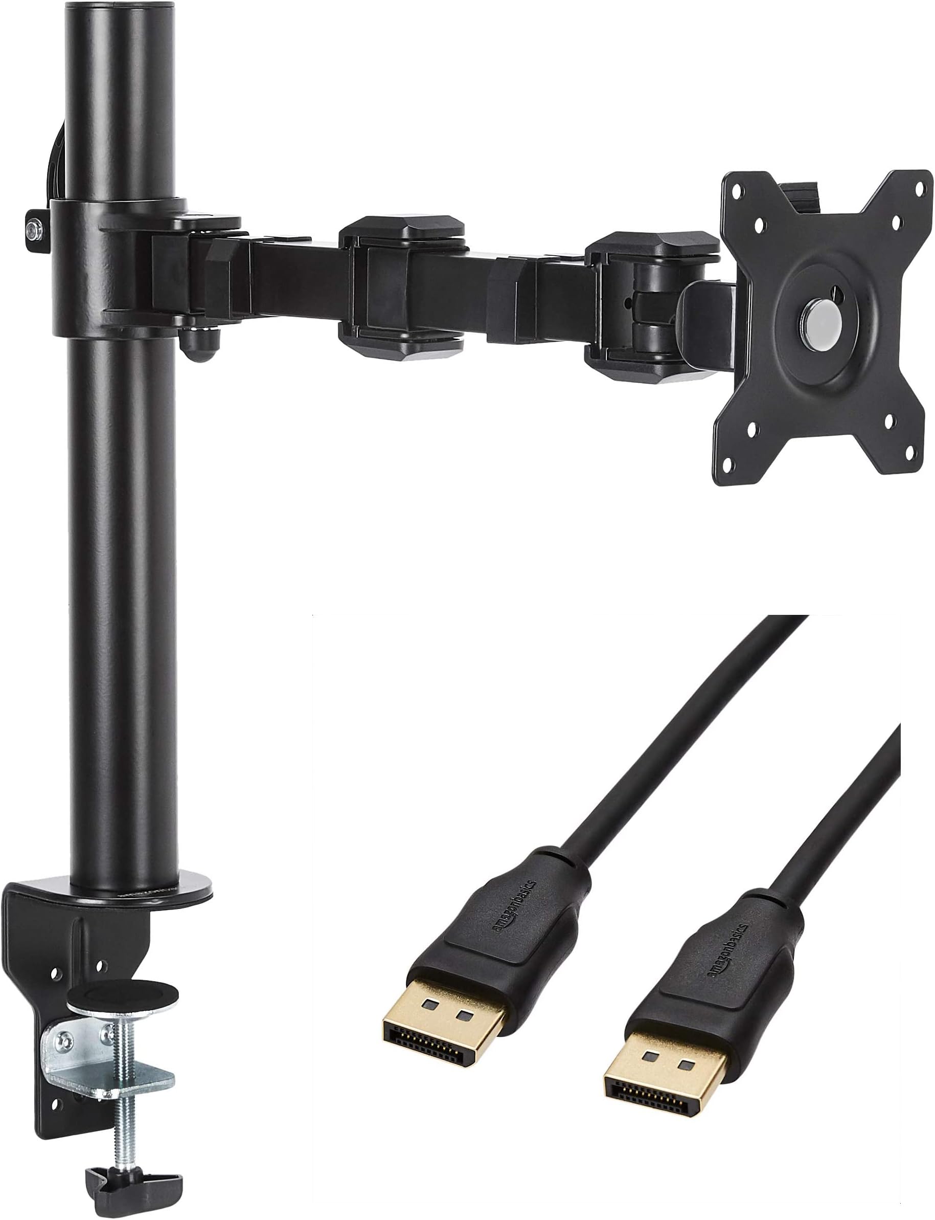 Amazon.com: Amazon Basics Single Computer Monitor Stand – Height ...