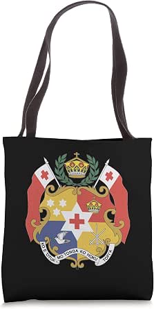 Amazon.com: National Emblem Seal Symbol Coat of Arms of Tonga Tote Bag ...