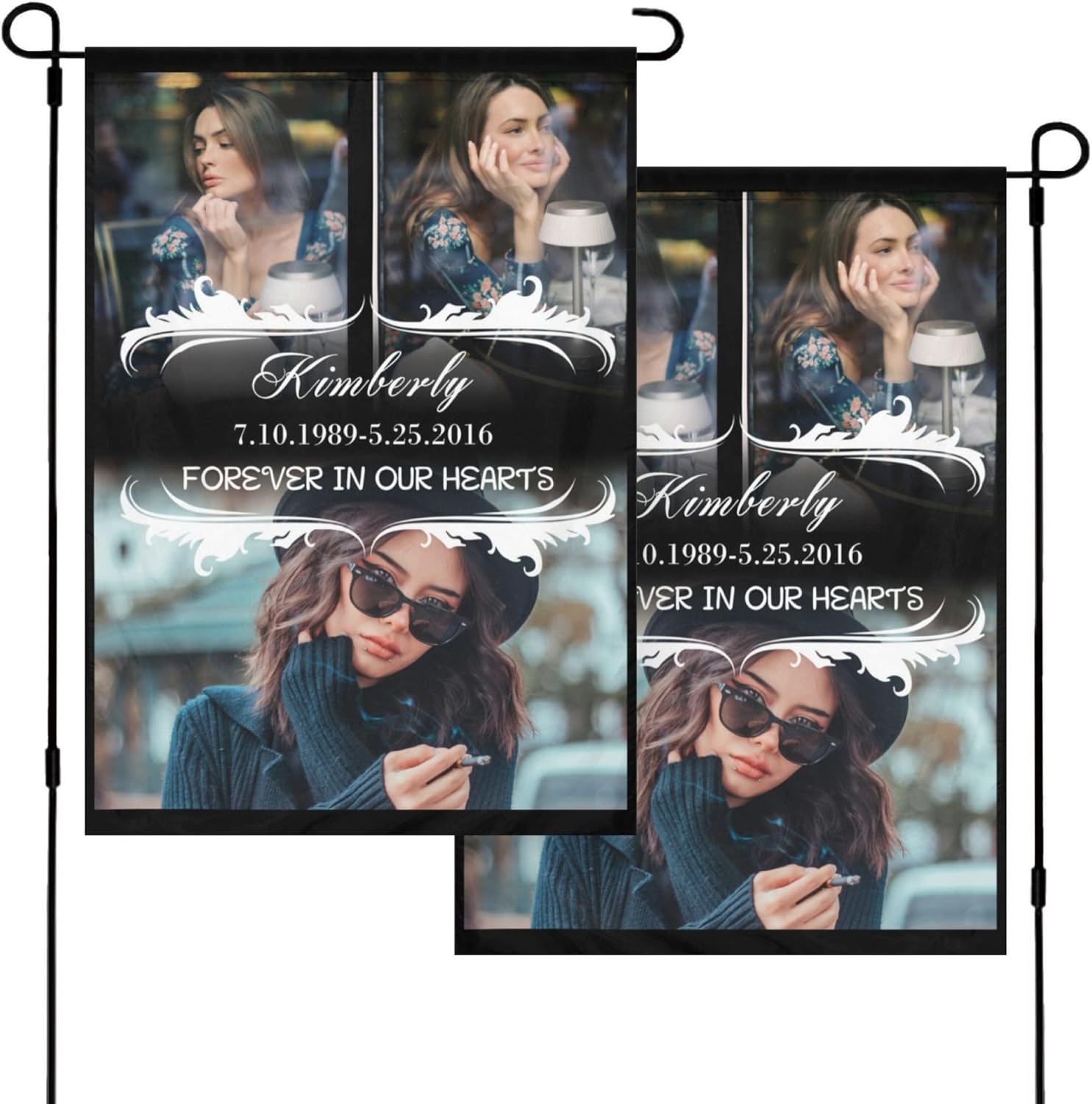 Amazon.com : Personalized Memorial Flag for Cemetery in Loving Memory ...