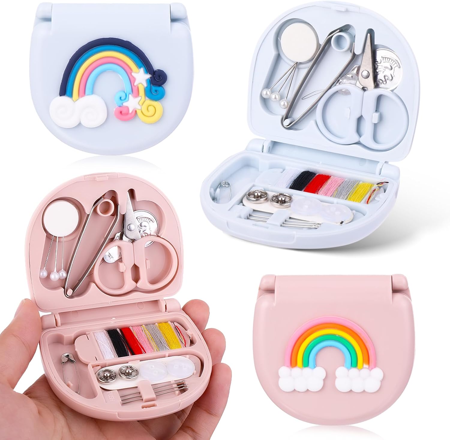 Amazon.com: Amaxiu Mini Sewing Project Kit, 2 Set Travel Sewing Repair ...