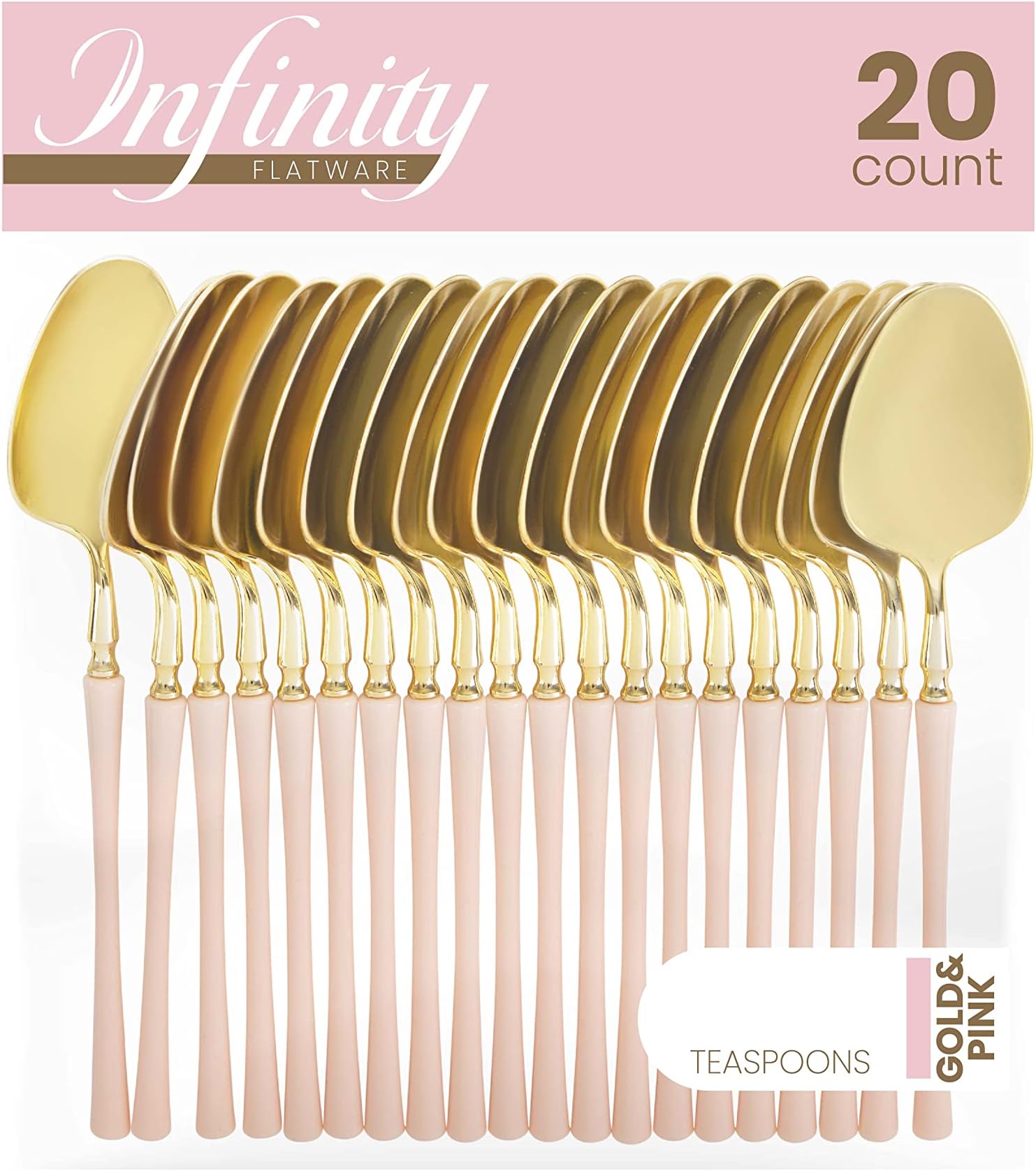 Amazon.com: PlasticPro 20 Count Black and White Plastic Tea Spoons ...