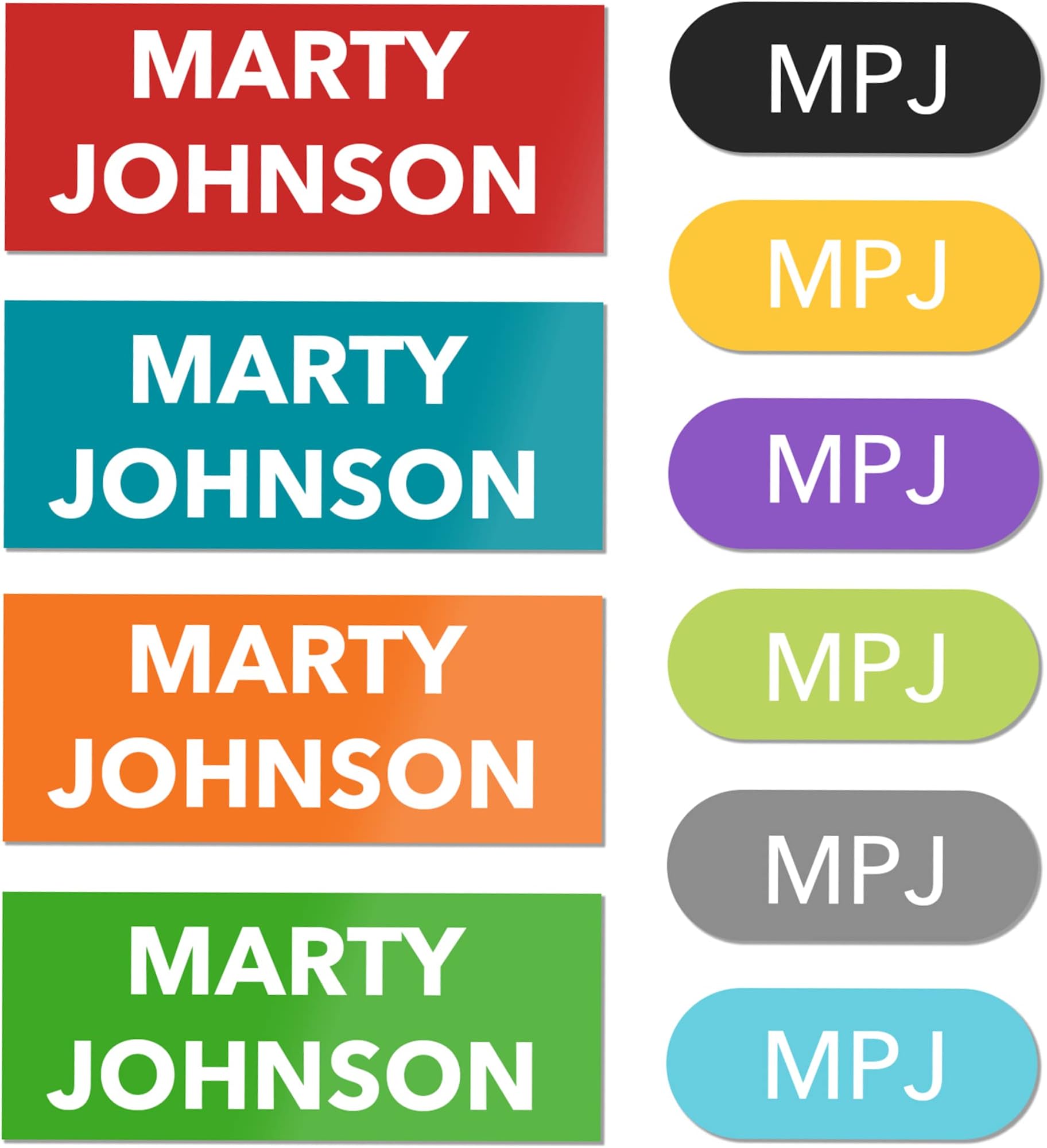 Amazon.com : Bright Custom Personalized Labels – 29 Assorted Size ...