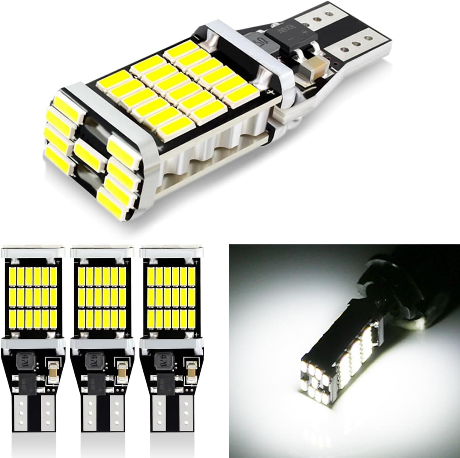 Amazon.com: cerfioo Pack-2 Car T15 Illumination Lights, 0.55" x 1.57 ...