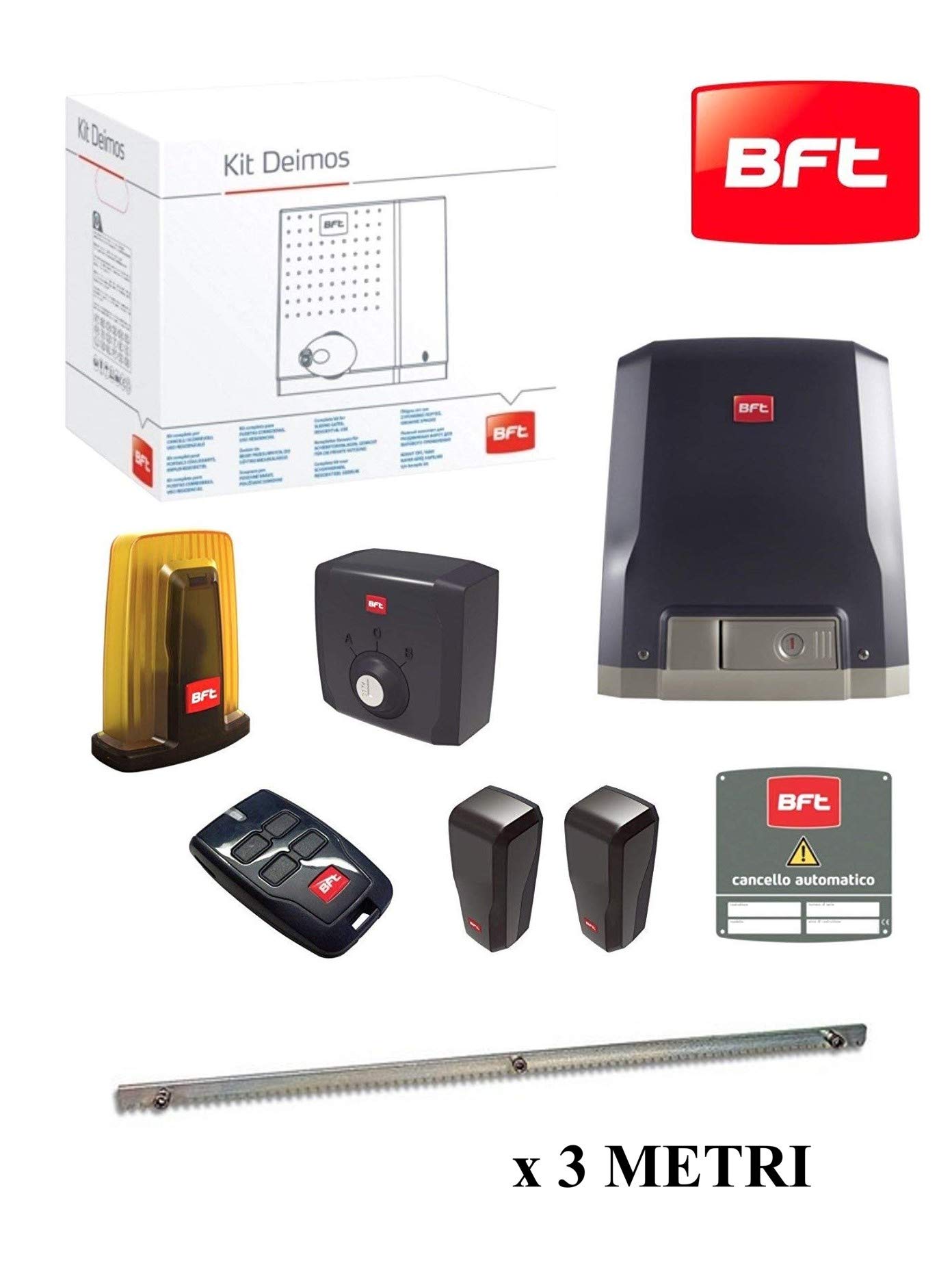 Buy BFT Deimos Automatic Sliding Gate Kit with 230 V Motor up to 600 kg ...