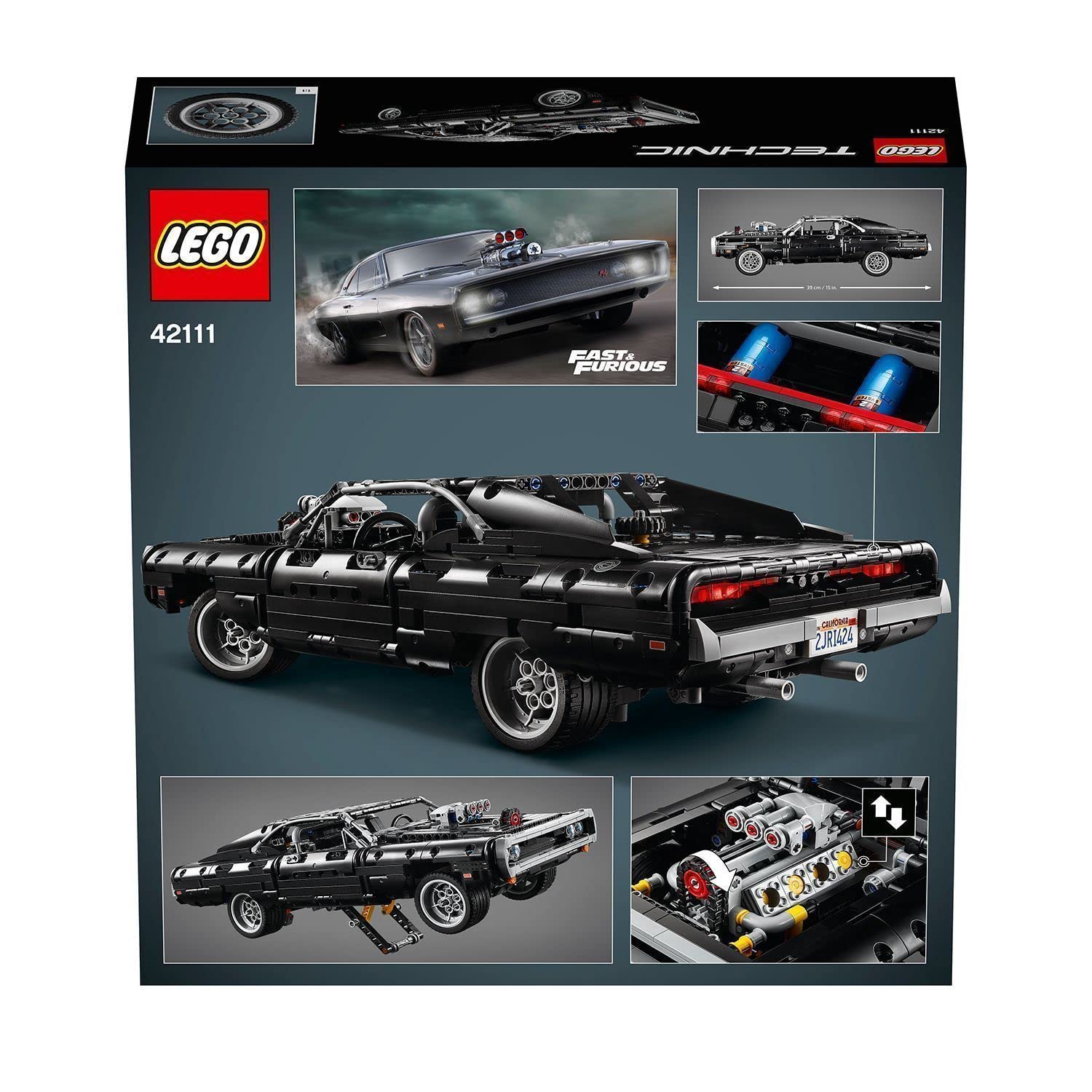 Buy LEGO 42111 Technic Fast & Furious Dom's Dodge Charger Racing Car ...