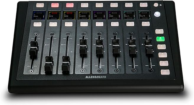 Amazon.com: Allen & Heath AH-IP-8 OLED 8 Knob Remote Controller ...