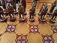 Amazon.com: GENUINQ Antique Roman Legion Warrior Resin Chess Set Hand ...