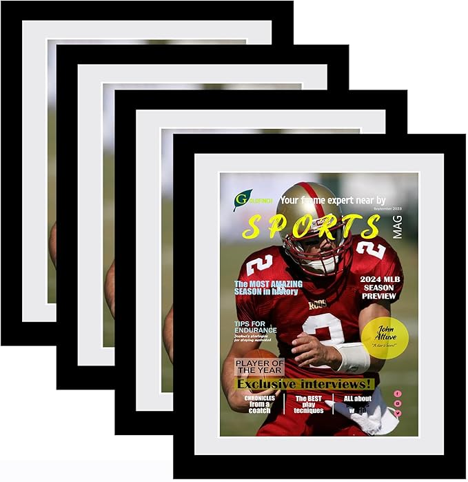 Amazon.com: Goldfinch 4 Packs Sports Magazine Frames Displays Magazines ...
