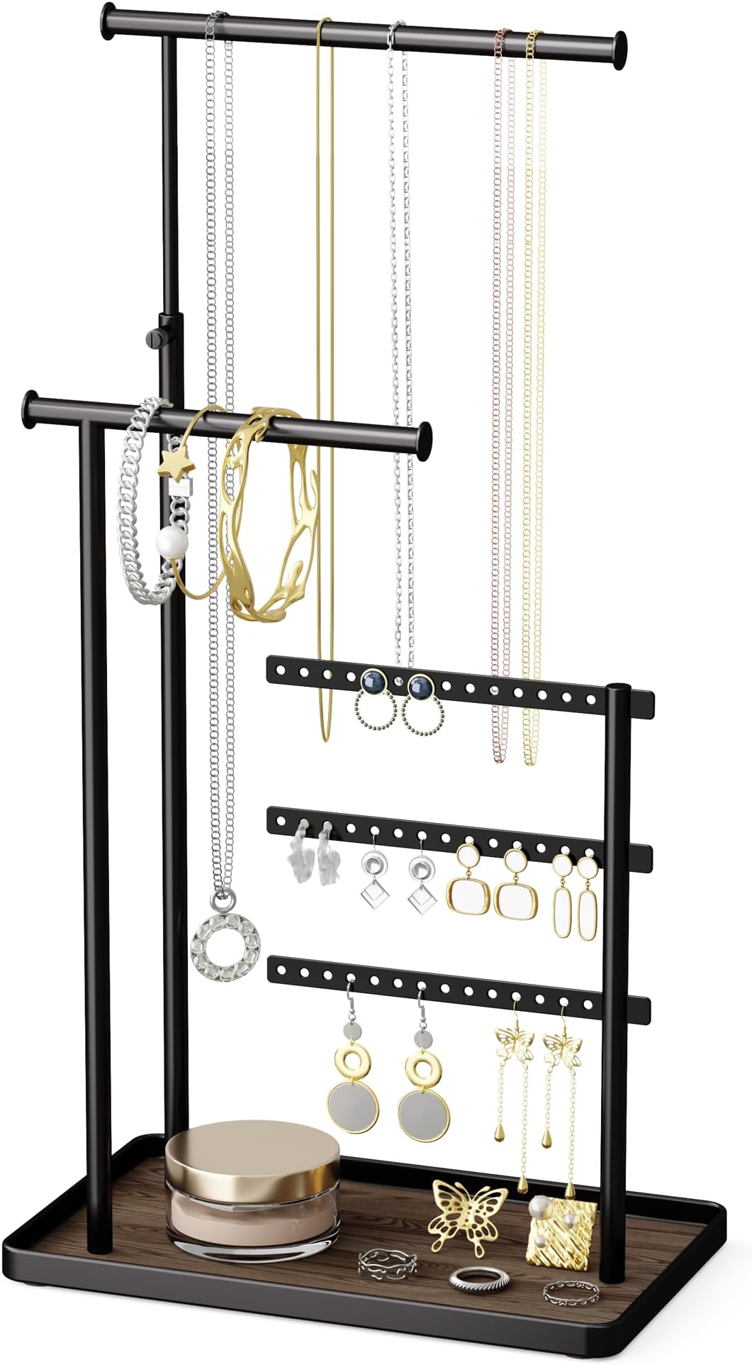 Bracelet Display Holder Rotating Metal Jewelry Organizer Tower ...