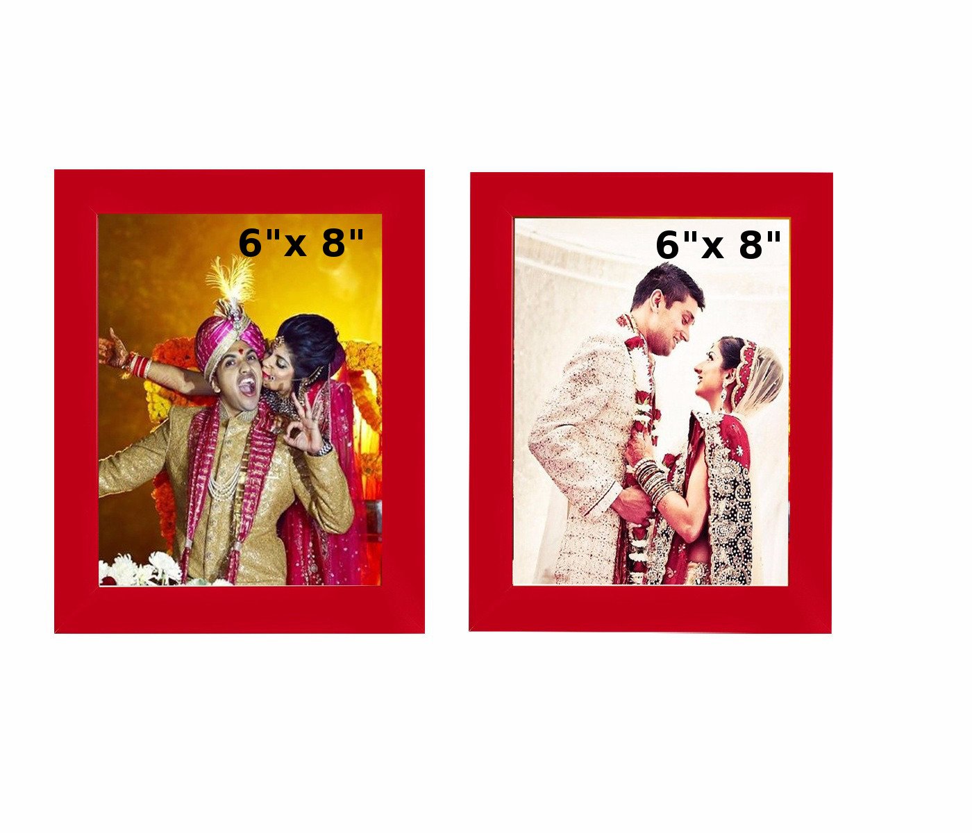 Red Photo Frame Photo Size: 6x8inch | Frame Size: 8x10inch | Units : 2 ...
